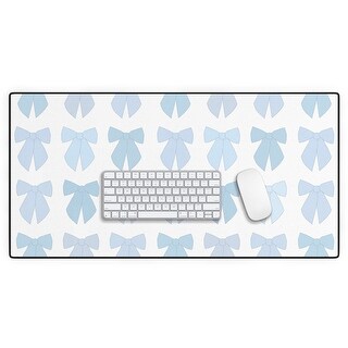 Daily Regina Designs Blue Bows Preppy Coquette Desk Mat - Bed Bath ...
