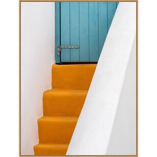 stairs by Markus Auerbach Framed Canvas Wall Art Print - Sylvie Maple - Bed Bath & Beyond - 38275418