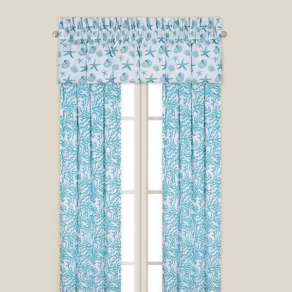 Cora Blue Window Drapery Panel - Bed Bath & Beyond - 35679730