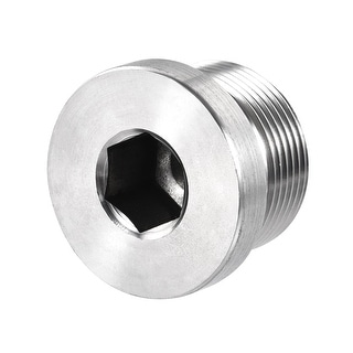 Stainless Steel Inner Hex Head M27x1.5 Pipe Fitting Plug - Bed Bath ...
