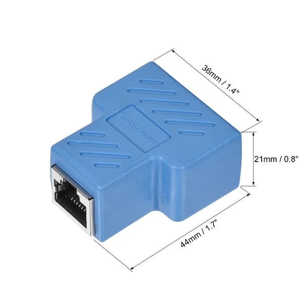 RJ45 Splitter Coupler Inline Connector 1 - 2 Splitter Ethernet Adapter ...