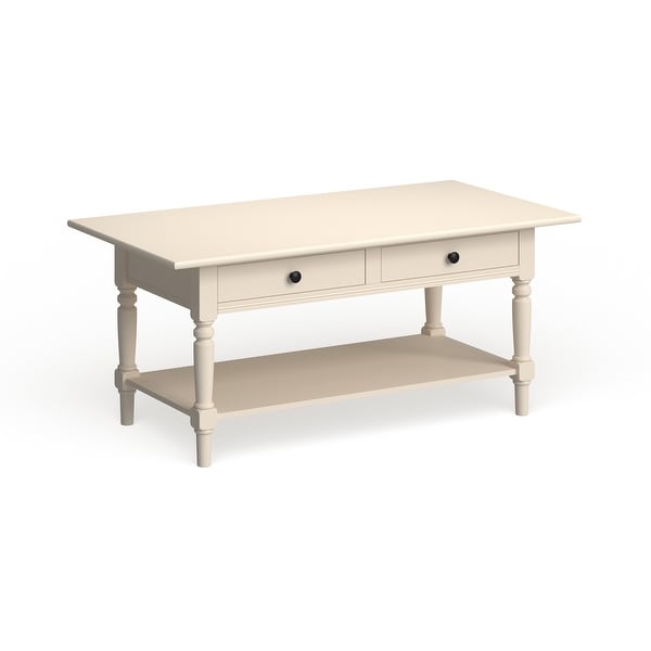 SAFAVIEH Cape Cod Dark Cherry 2-drawer Coffee Table - 41.7" x 21.7" x ...