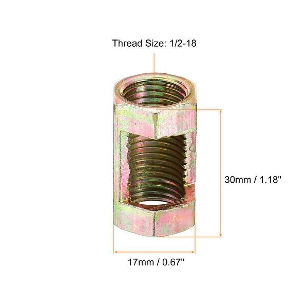 Hex Coupling Nut Female Thread Connector 30mm Nut Pipe Joint - Bed Bath ...