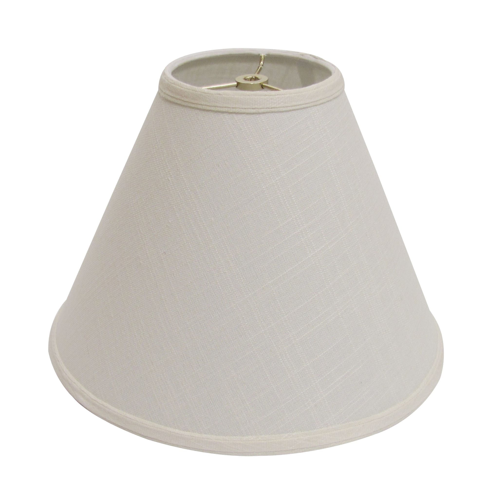 Cloth & Wire Slant Deep Cone Hardback Lampshade with Washer Fitter - On ...