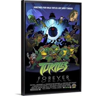"Teenage Mutant Ninja Turtles Turtles Forever - TV Poster" Black Float ...