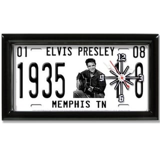 Elvis Clock - Black & White - Bed Bath & Beyond - 39686285