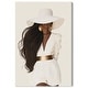 Sun Hat Serenity III Fashion Art Prints Wrapped Canvas Print by Art ...