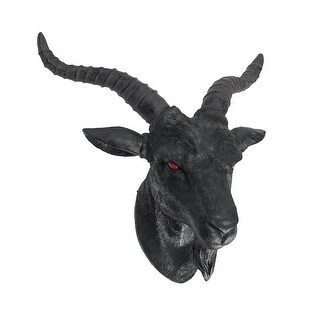 Black Baphomet Lucifer Goat Head Sabbatic Occult Wall Hanging Decor ...