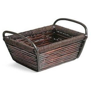 Rich Mahogany Color Basket - Bed Bath & Beyond - 36879254