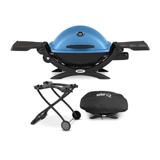 Weber Q 1200 Gas Grill - LP Gas (Blue) Bundle - Bed Bath & Beyond ...