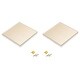Touch Light Switch 3 Gang 1 Way Tempered Glass Panel Gold Tone Pack of ...