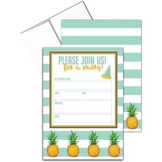Stonehouse Collection Pineapple Fill-in Party Invitations With ...