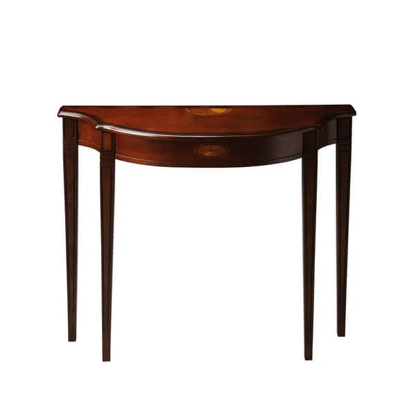 Chester Traditional Cherry Rubberwood Solids Console Table - 36"W x 12 ...