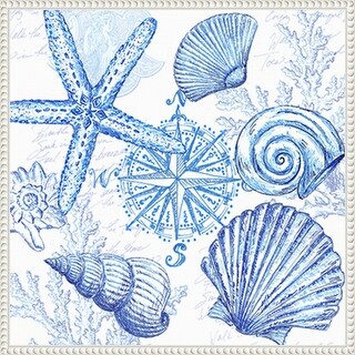 Coastal Sketchbook Shell Toss by Tre Sorelle Studios Framed Canvas Wall ...