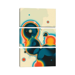 iCanvas "Reaction I" by Jazzberry Blue 3-Piece Canvas Wall Art Set ...