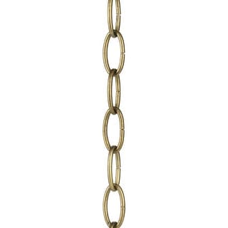 48-Inch Distressed Brass Accessory Chain - 2.360" x 2.500" x 2.500 ...