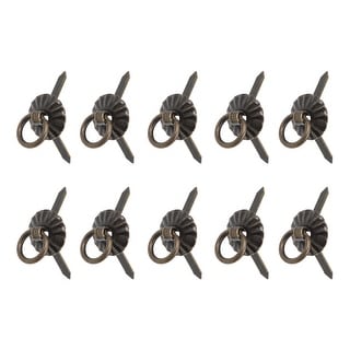 20Pcs Small Ring Pulls Handle for Decorative Jewelry Box Chest Drawer - Base Diameter 12.5mm ...