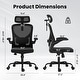 Ergonomic Office Chair, Home Office Desk Chair with Headrest, High Back ...