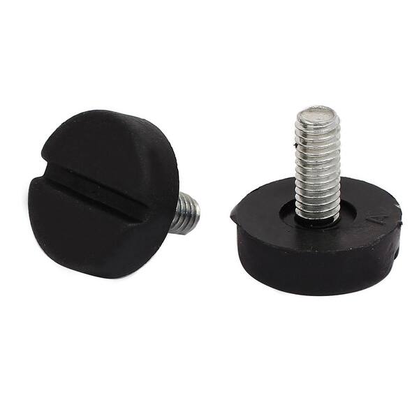 M6x15mm Plastic Slotted Base Furniture Glide Adjustable Leveling Foot ...