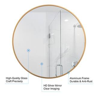 Wall Circle Mirror, Modern and Simple Design Mirror, with an Alloy ...