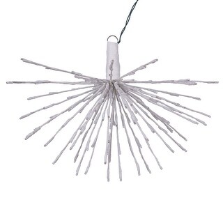 Vickerman 160Lt x 24" White Starburst Warm White 5mm Twinkle LED Wide ...