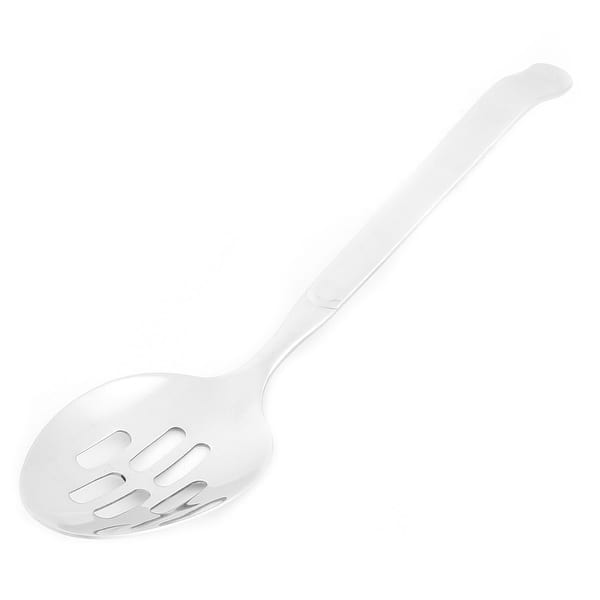 Kitchen Restaurant Stainless Steel Utensil Slotted Ladle Spoon - 11" x ...