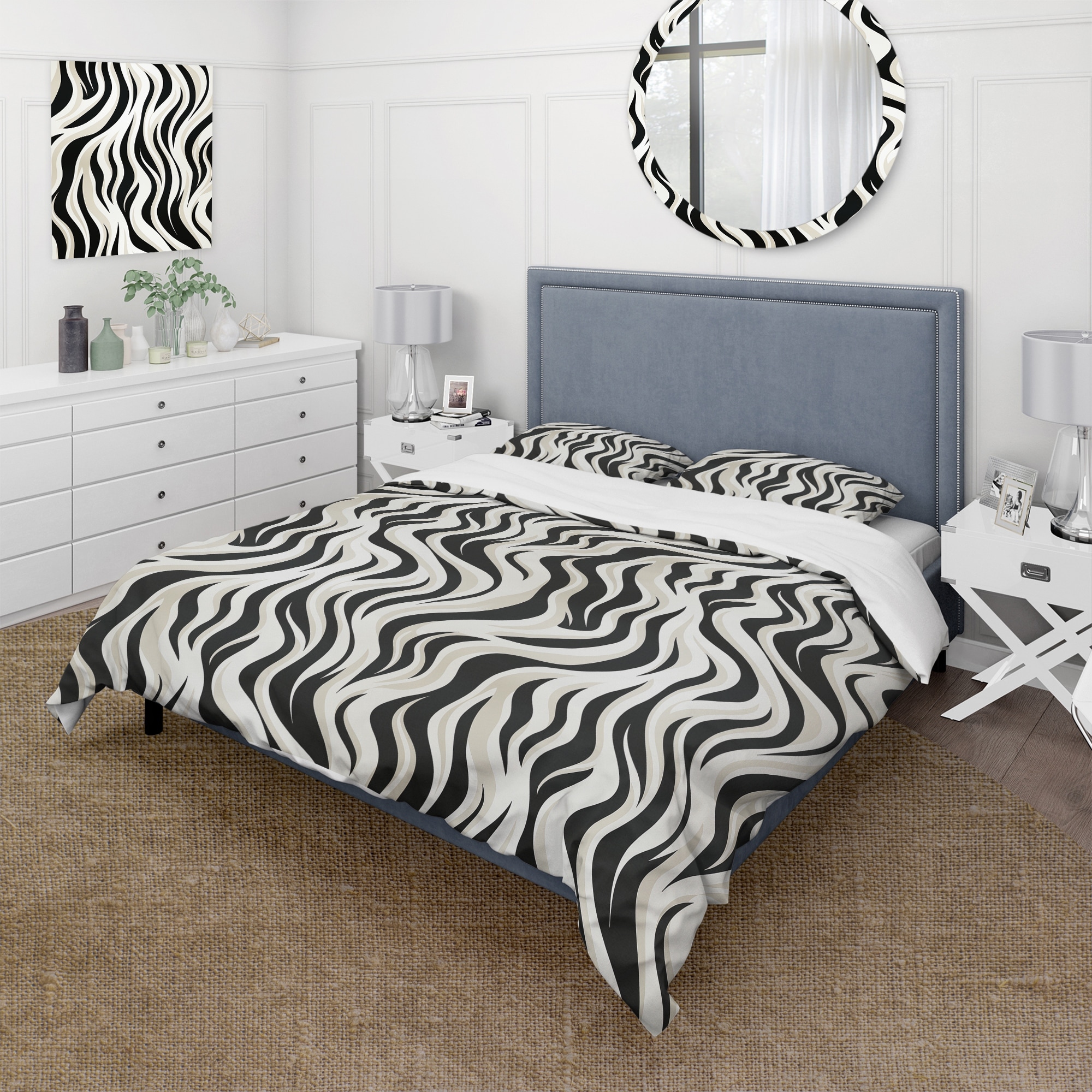 zebra print bedding