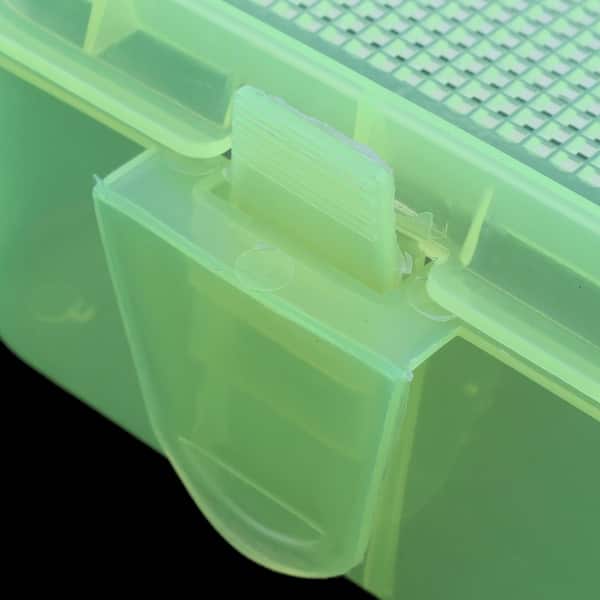 Outdoor Plastic Trapezoid Shape Fishing Bait Storage Case Container Box ...