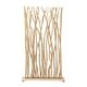 Light Brown Teak Wood Handmade Single Panel Tree Partition Room Divider ...
