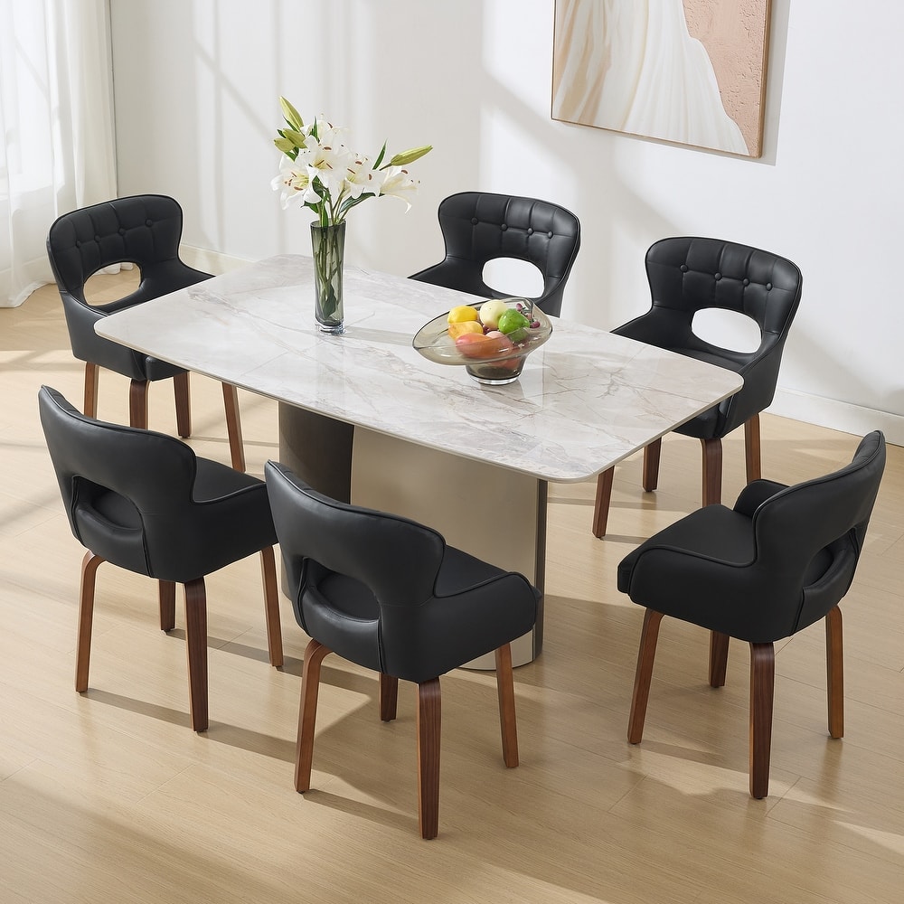 Black Set of 6 Dining Chairs - Overstock