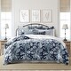 Alexandria Indigo Cotton Comforter Set 8 Piece - Bed Bath & Beyond ...