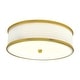 Atlas Lighting Prism Textured Glass and Metal Drum Flush Mount - Bed ...