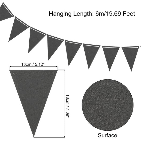 2 Pcs 20 Feet Pennant Banner Flags String Triangle Hanging - On Sale ...
