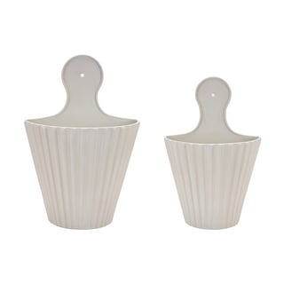 Ribbed Metal Wall Pocket (Set of 2) - Bed Bath & Beyond - 40886642