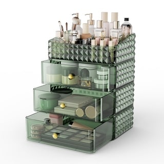 Makeup Organizer for Vanity, Stackable Cosmetics Organizer and Storage ...