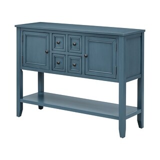 Cambridge Series Buffet Sideboard Console Table with Four Small Drawers ...