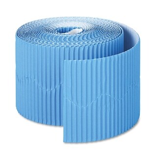 Bordette Decorative Border, 2.25" x 50 ft Roll, Brite Blue - Bed Bath ...
