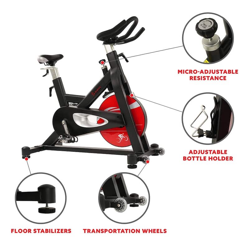 Sunny Health & Fitness Pro Magnetic Belt Drive Indoor Cycling Bike - On Sale - Bed Bath & Beyond ...