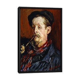 iCanvas "Portrait of Leon Peltier, 1879" by Claude Monet Framed - Bed ...