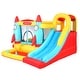 LEADZM Rocket Inflatable Castle Bounce House Jumping Castle Kids Bounce ...
