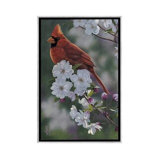 iCanvas "Cardinal & Spring Blossoms" by Jeffrey Hoff Framed - Bed Bath ...