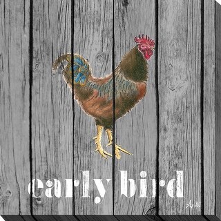 " Early Bird Rooster" Print on Canvas - Bed Bath & Beyond - 36038802