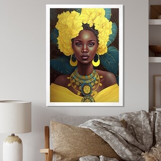 Designart "Orisha Oshun African Goddess In Yellow" African American ...