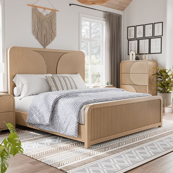 rustic solid wood bed frame