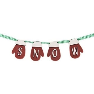 "Snow" Mittens Garland - 19" long - Bed Bath & Beyond - 38979408