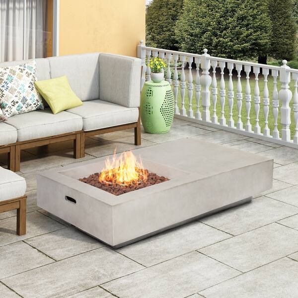 60 inch Fire Pit Table With 50,000 BTU/17 kW Flame Adjustable Burner ...