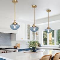 Mid-Century Modern 1-Light Cone Kitchen Island Pendant Light - 8''D x 7 ...