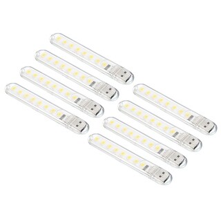 8Pcs 1.7W Mini USB LED Light 3000-3200K Slim Led Light Stick Warm White ...