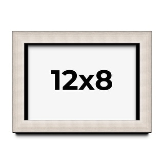 12x8 Shadow Box Frame Silver Real Wood Contemporary Shadowbox Display ...