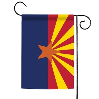 Yellow and Blue Arizona State Outdoor Garden Flag 18" x 12.5" - Bed ...